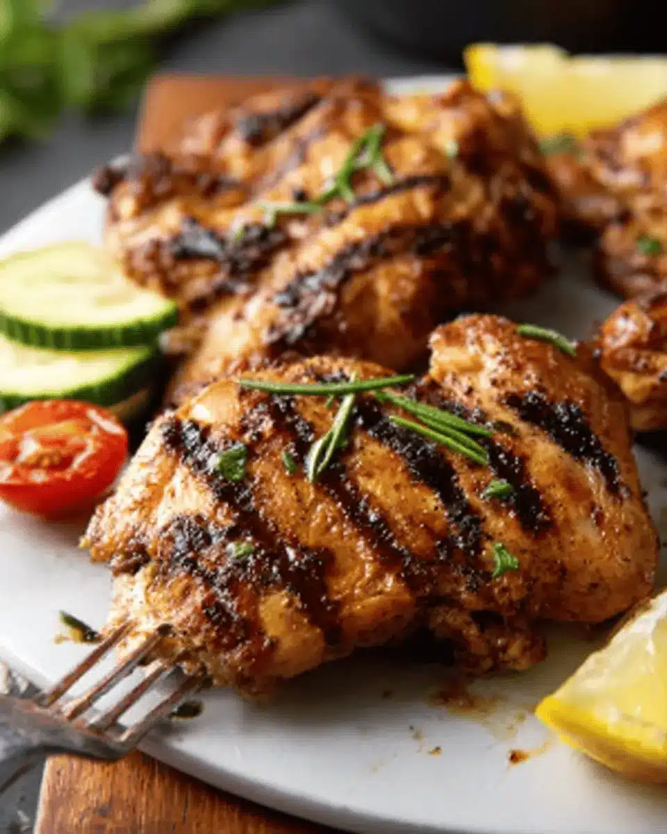 Poultry Lemon Ginger Soy Marinated Grilled Chicken