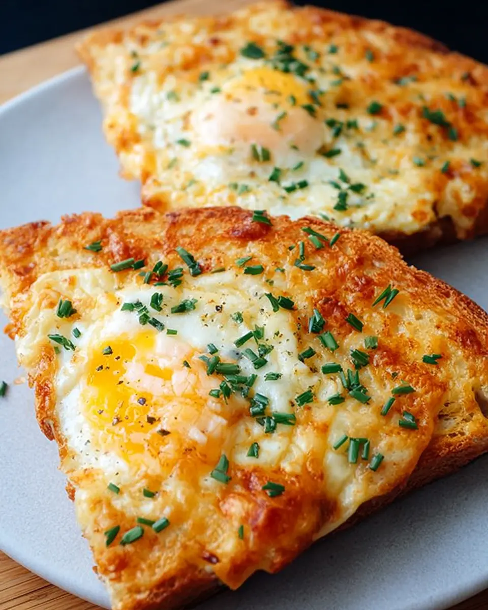 egg and cheese toasts